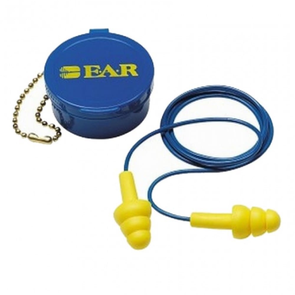 3M ultrafit corded earplugs with case | Delta Health and Safety